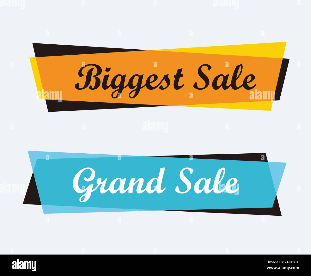 Flat linear promotion balloon and banner popup, scroll, badge, price ...