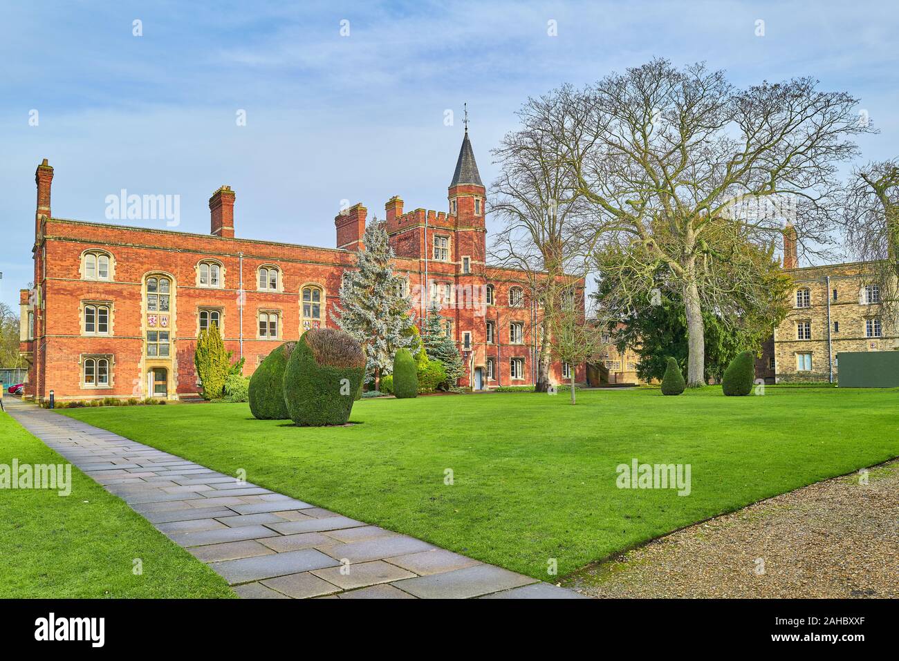 Second Court at Jesus college, university of Cambridge, England Stock ...