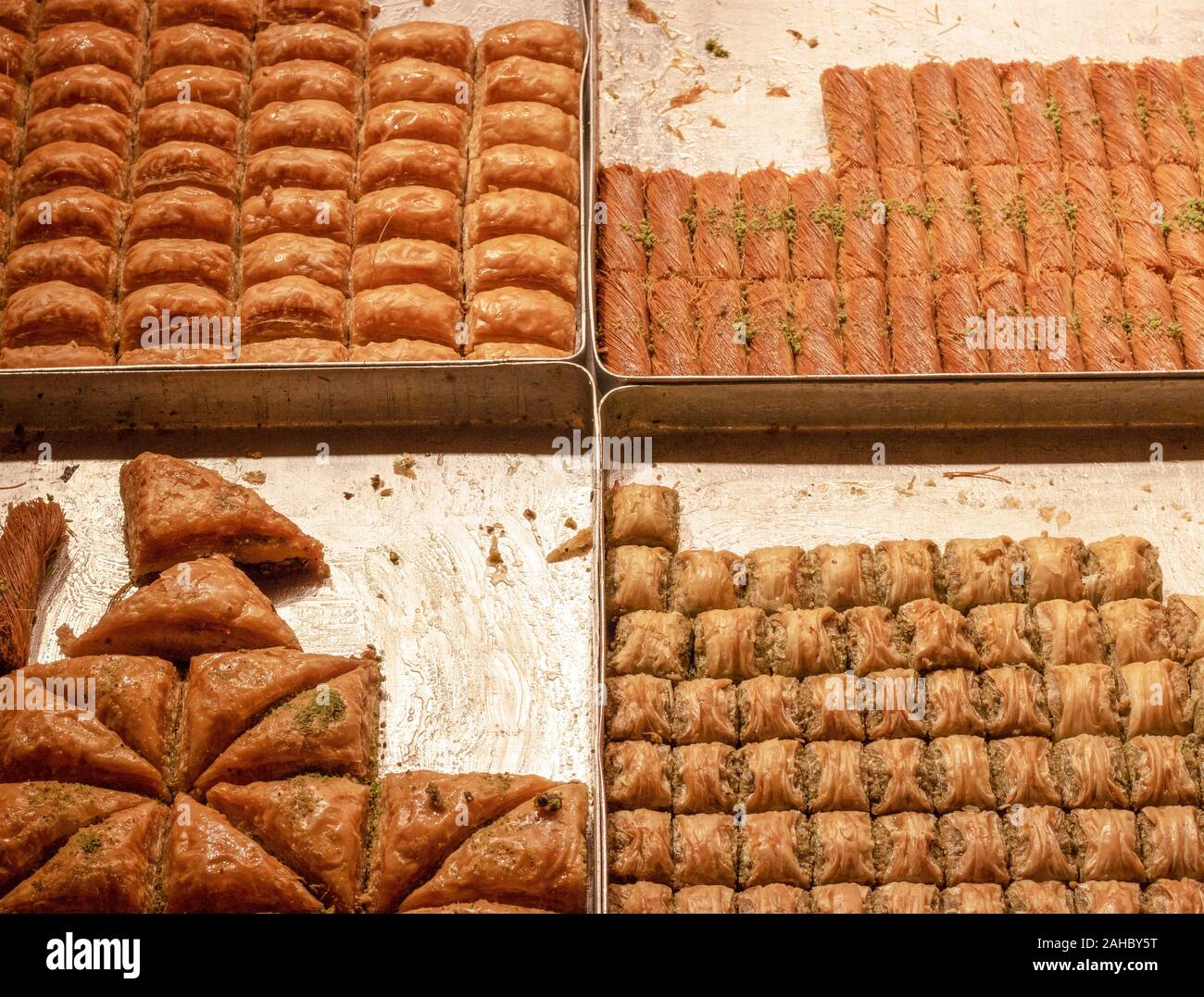 Turkish local sweets. Turkey is produced in Gaziantep Stock Photo - Alamy