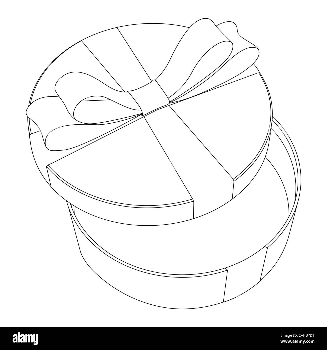 Gift box hat party Black and White Stock Photos & Images - Alamy