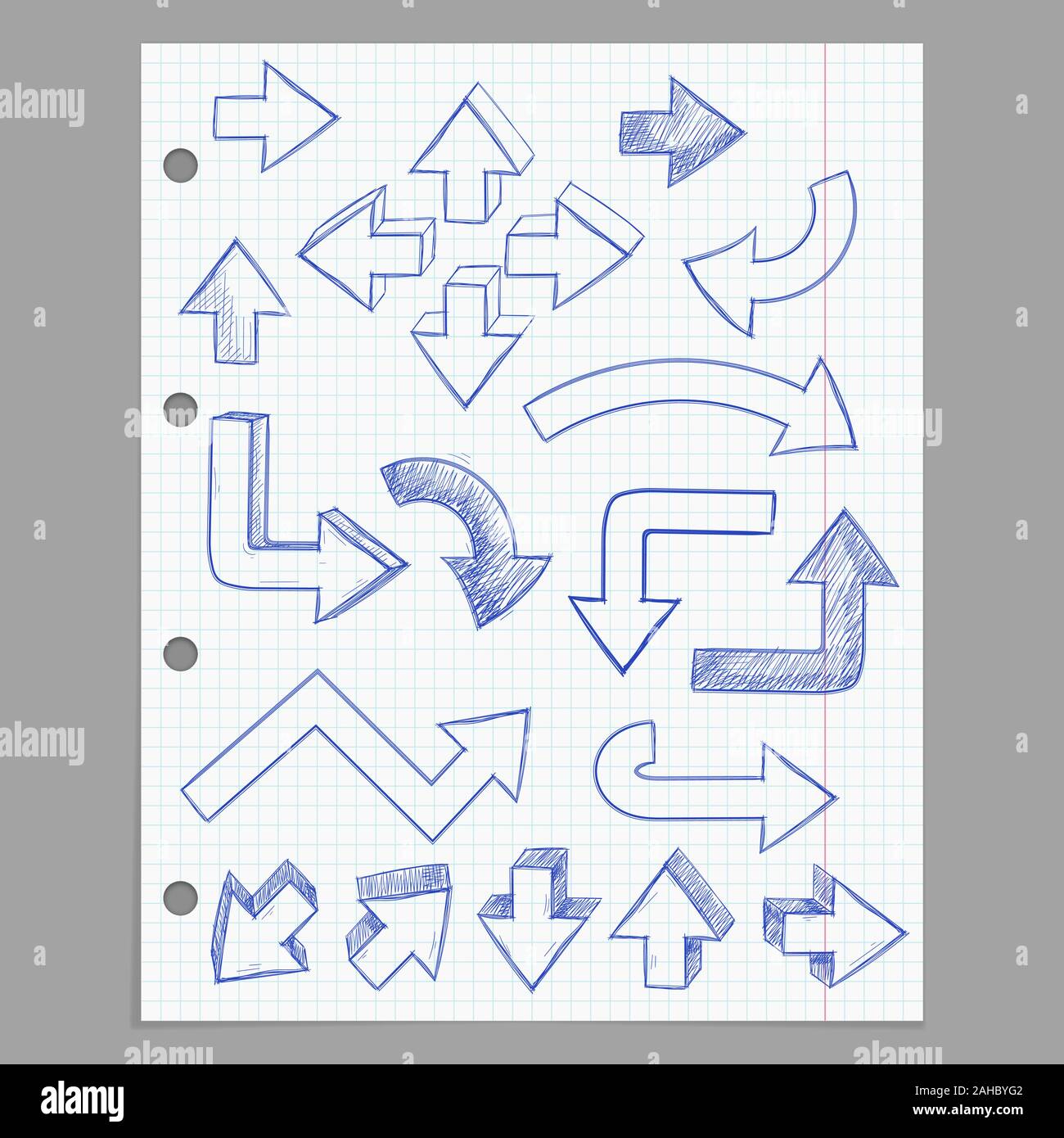 Blue paper background hand Stock Vector Images - Alamy