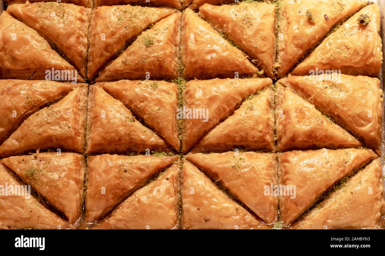 Turkish local sweets. Turkey is produced in Gaziantep Stock Photo - Alamy