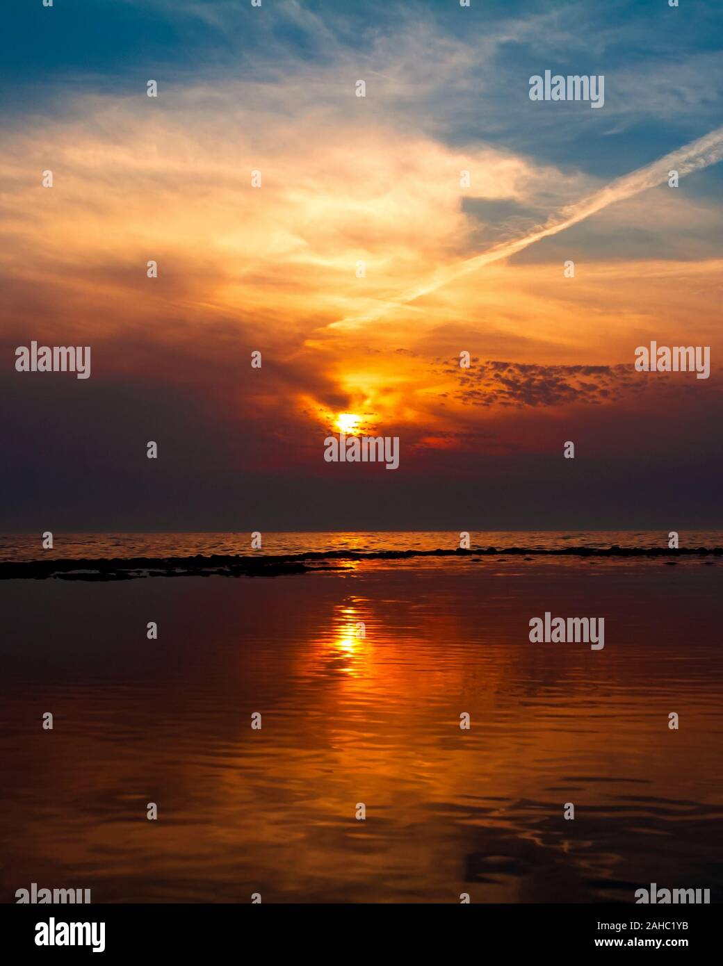 The amazing view during the sunset Stock Photo - Alamy