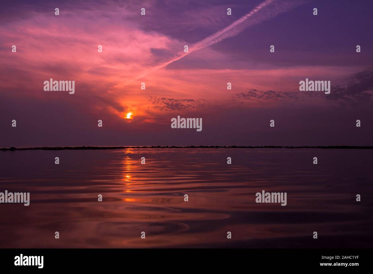 The amazing view during the sunset Stock Photo - Alamy