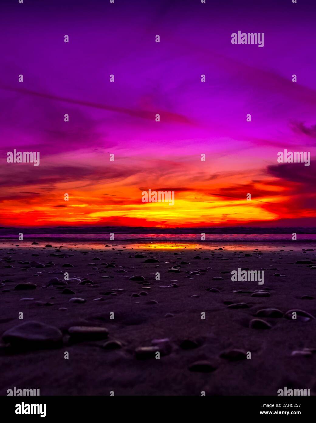 The amazing view during the sunset Stock Photo - Alamy