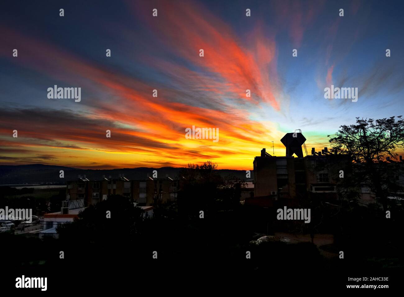 The amazing view during the sunset Stock Photo - Alamy
