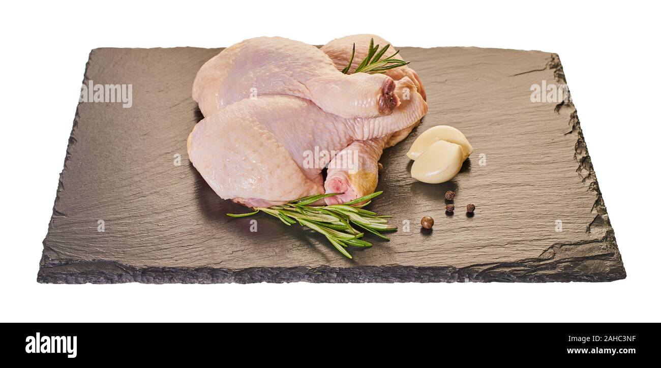 raw meat, chicken leg on a white isolated background Stock Photo - Alamy