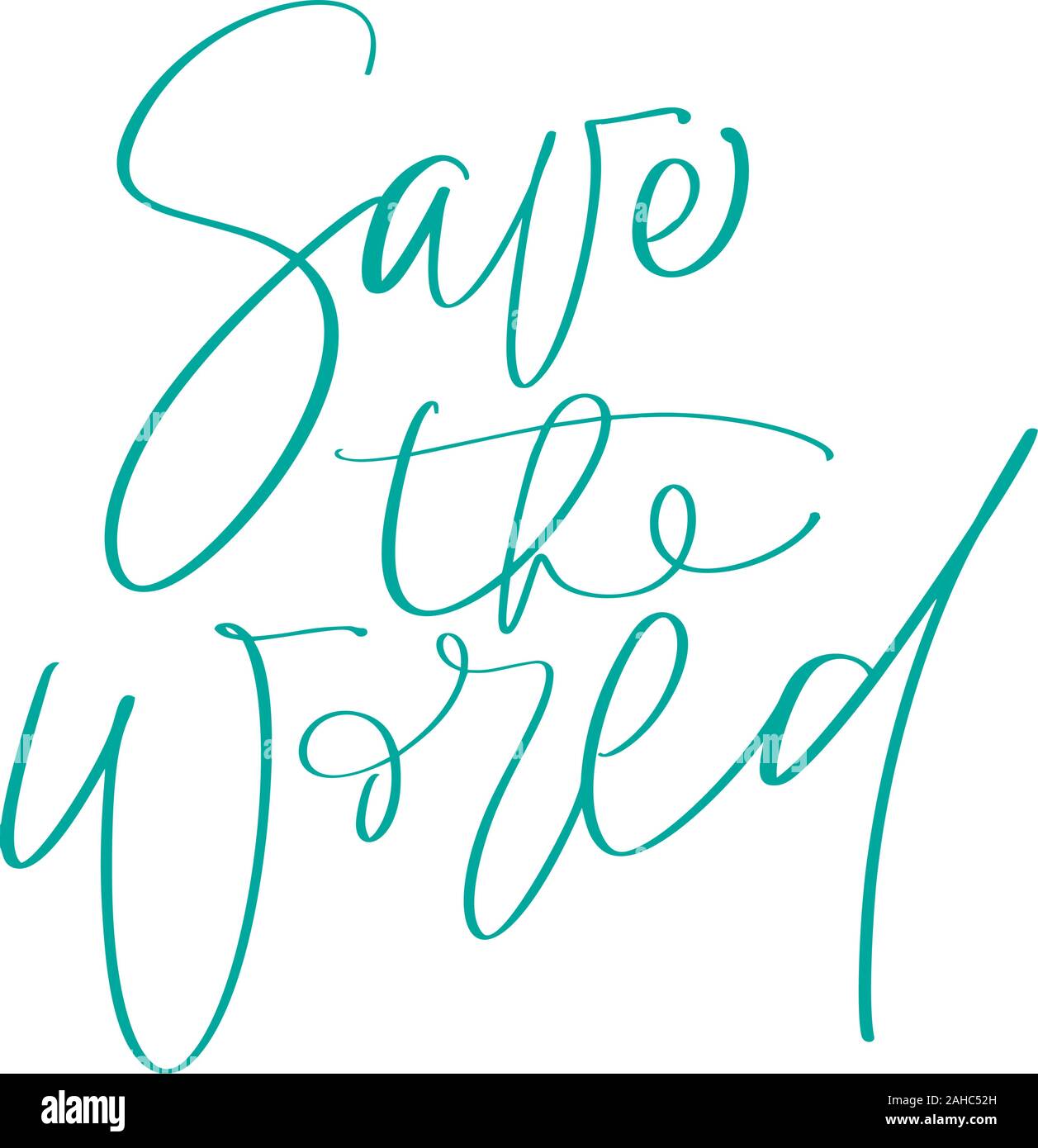 World environment day handwritten lettering hi-res stock photography ...