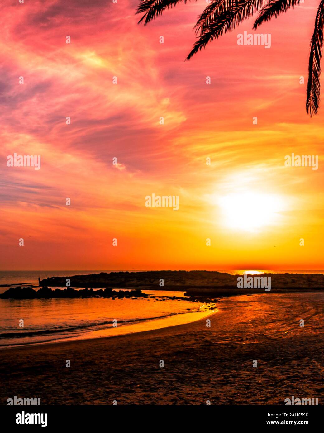 The amazing view during the sunset Stock Photo - Alamy