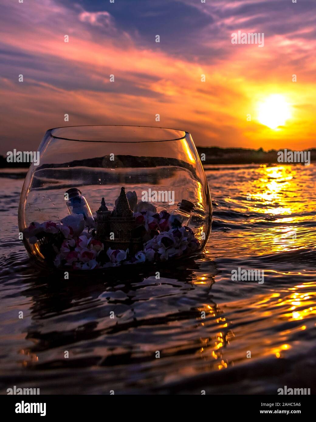 The amazing view during the sunset Stock Photo - Alamy