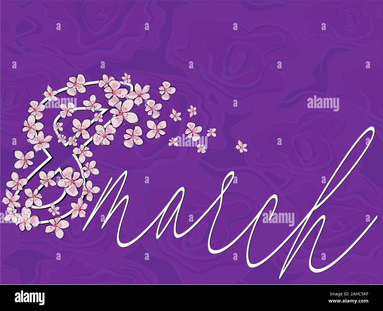 8 march invitation card. Gold 8 march in modern style on light ...