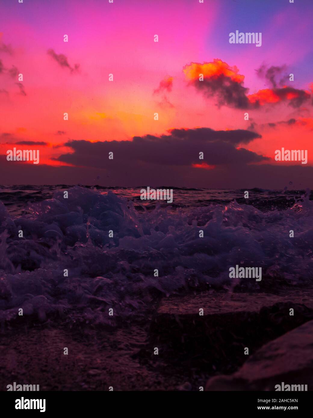 The amazing view during the sunset Stock Photo - Alamy