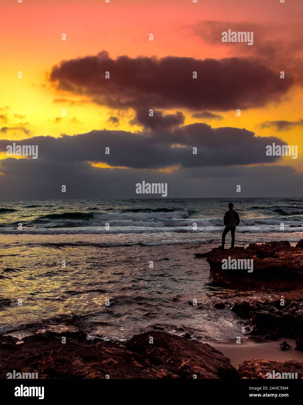 The amazing view during the sunset Stock Photo - Alamy
