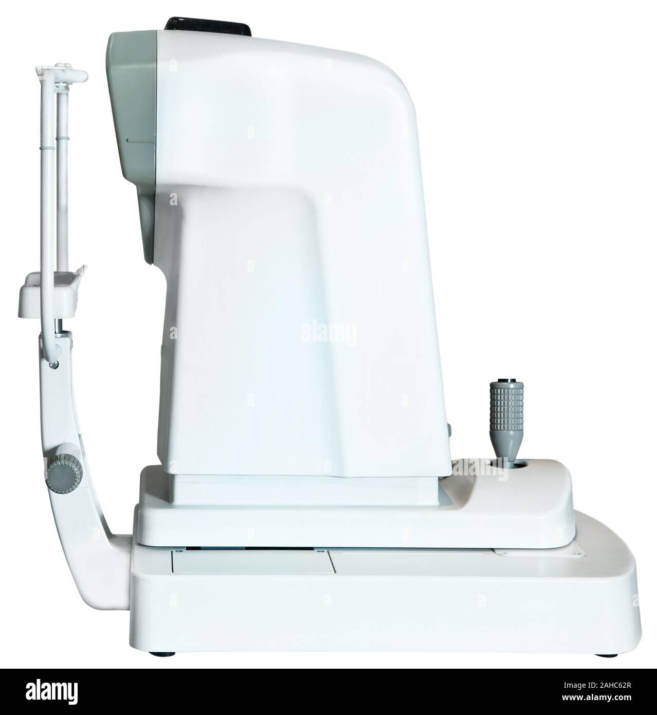 Closeup of modern auto refractometer in optical store. Technologies in ...