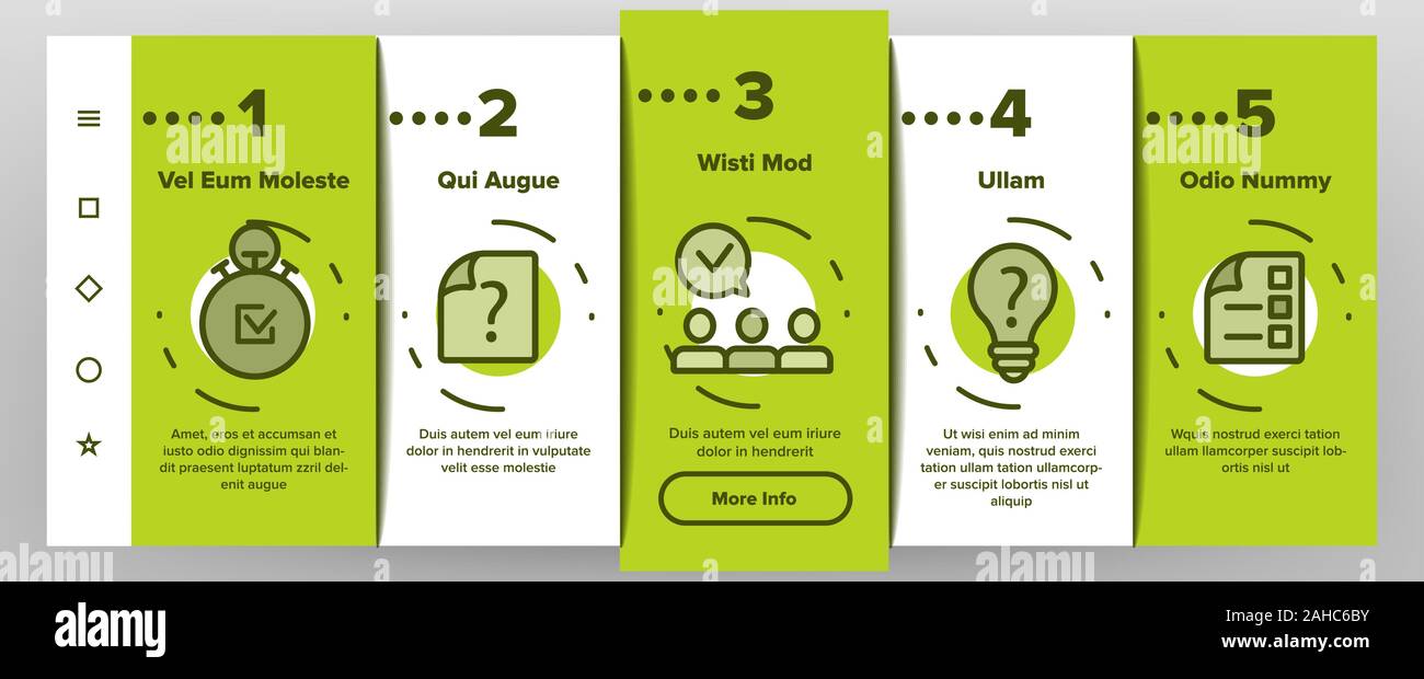 Quiz Game Onboarding Icons Set Vector Stock Vector Image & Art - Alamy