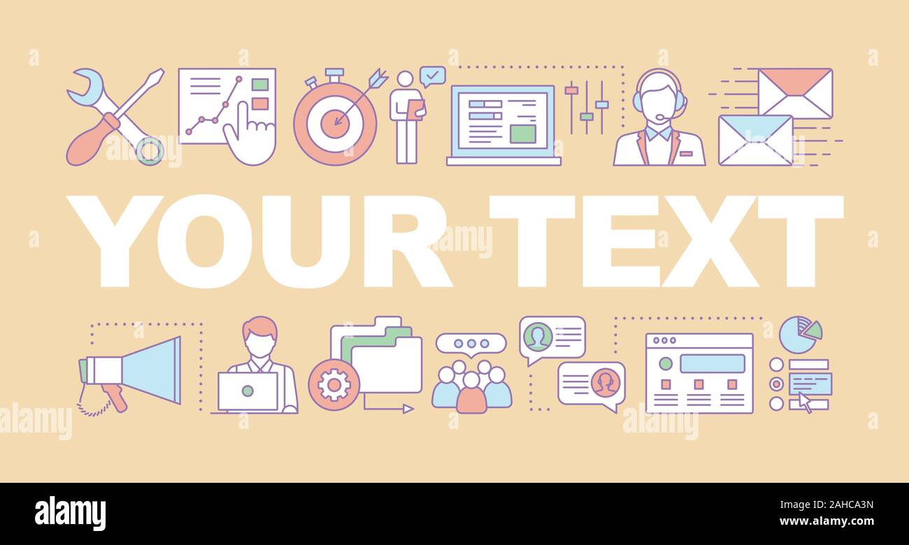 SMM word concepts banner. Advertising campaign. Presentation, website ...