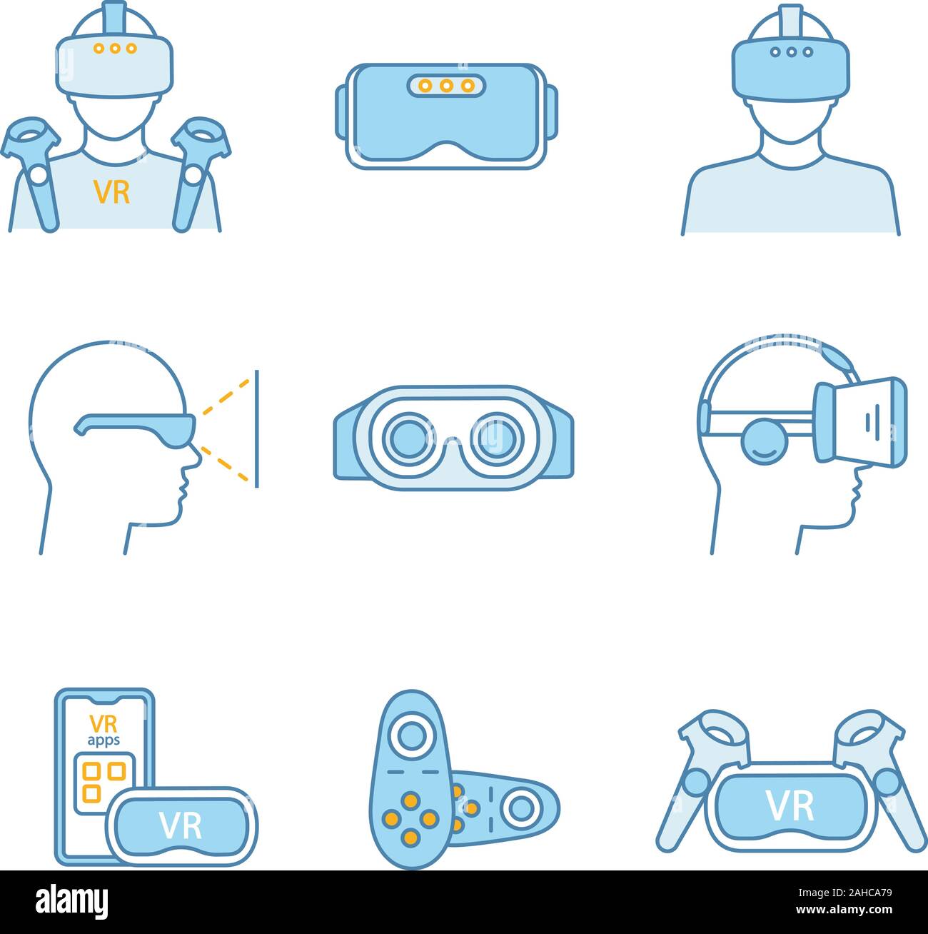Vr headsets Stock Vector Images - Alamy