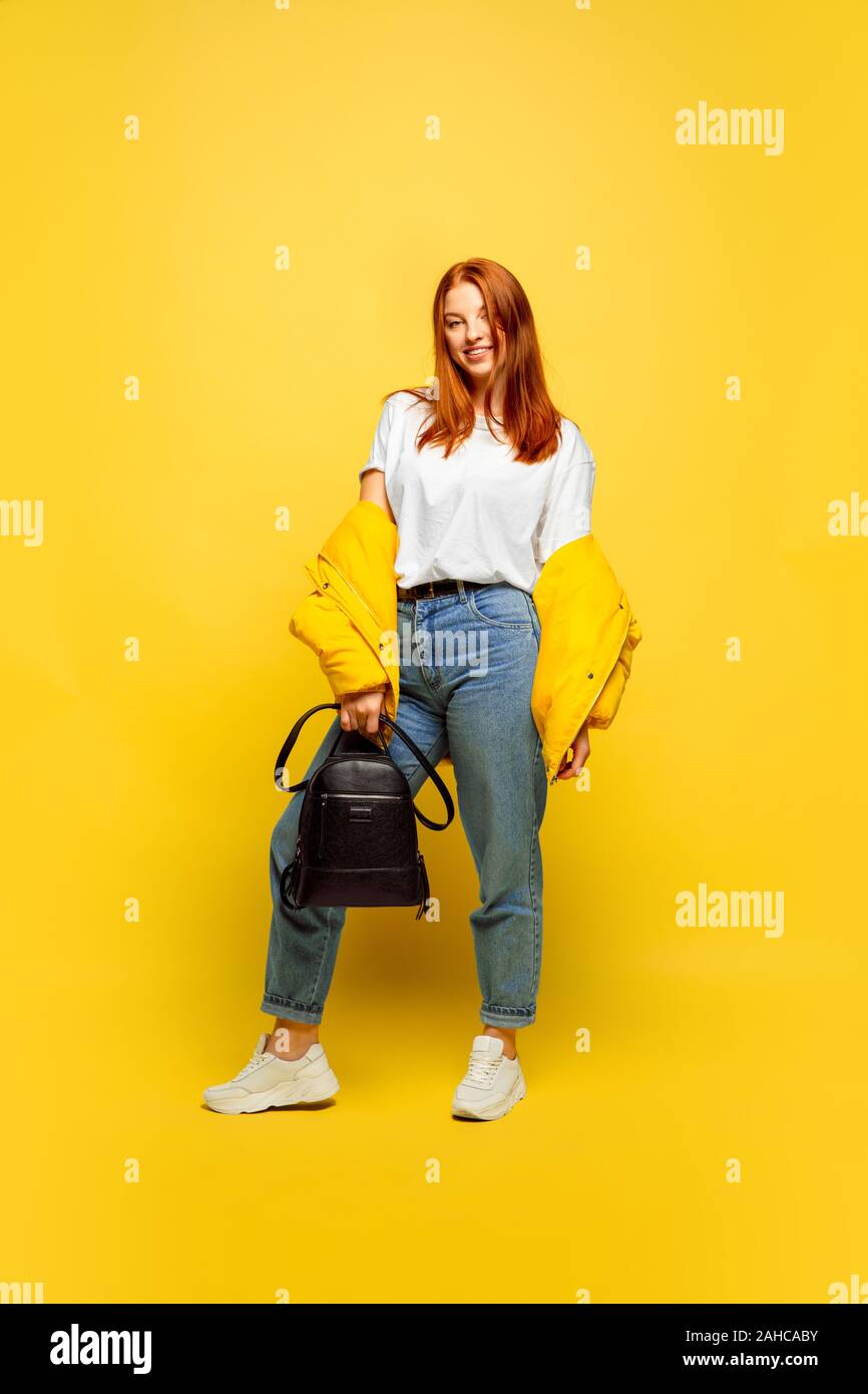 It's easier to be follower. Need minimum clothes to go. Caucasian woman ...