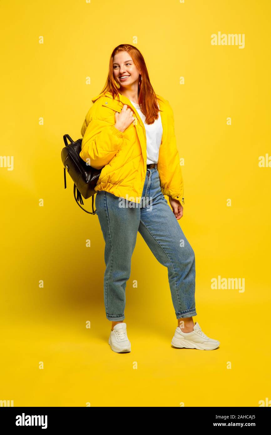 It's easier to be follower. Need minimum clothes to go. Caucasian woman ...