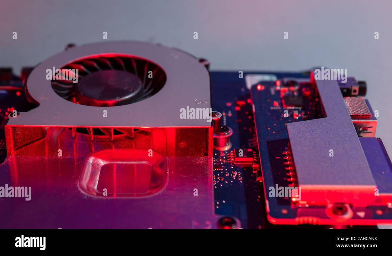 Motherboard computer circuit cpu fan hi-res stock photography and ...