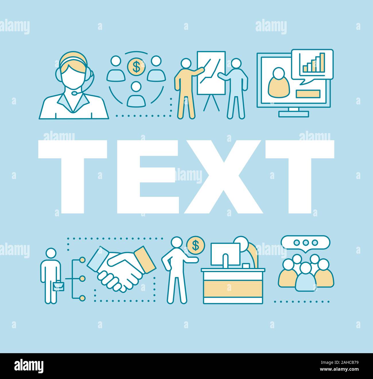 Business coaching, training word concepts banner. Business development ...