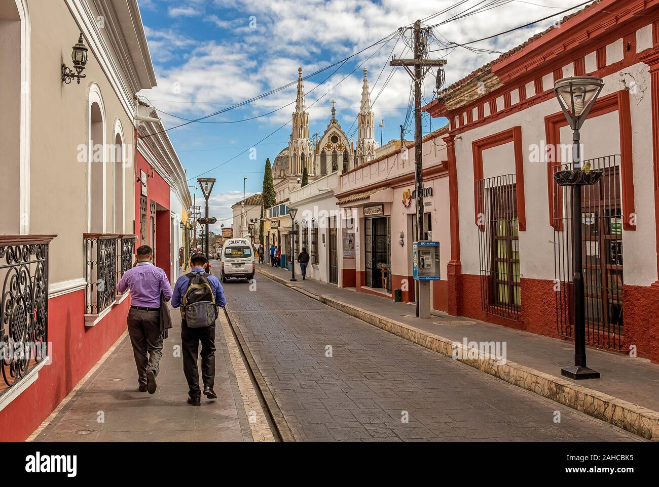 Mexico Chiapas Comitán de Domínguez Zocalo Old Town Stock Photo - Alamy