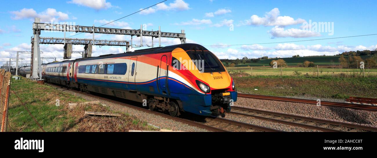 EMR 222016 East Midlands Trains, passing Harrowden Junction, near ...
