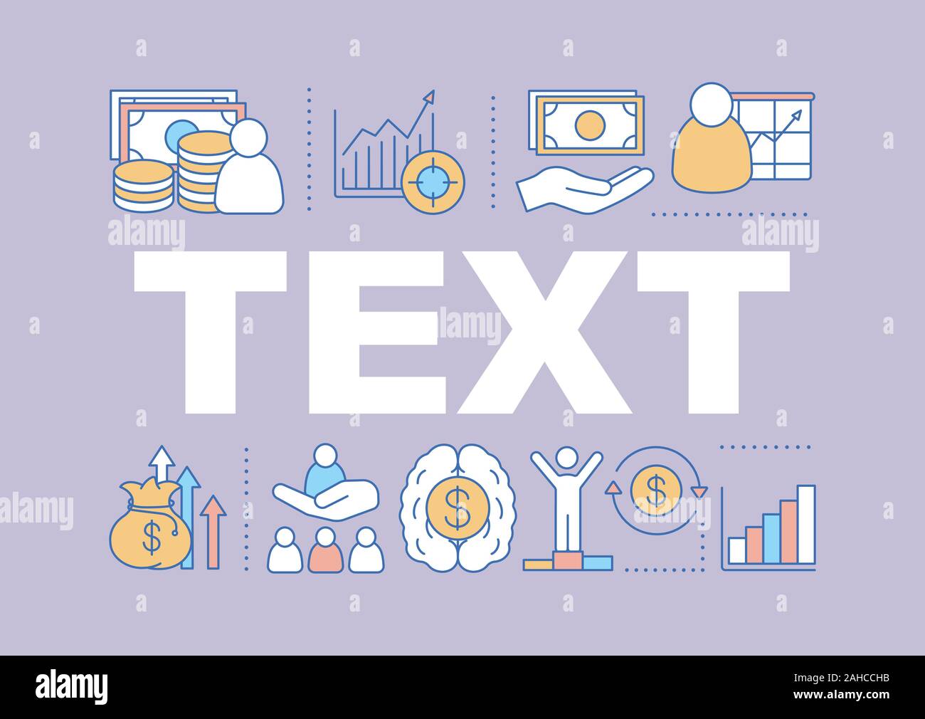 Goal achieving word concepts banner. Achievement. Your text here ...