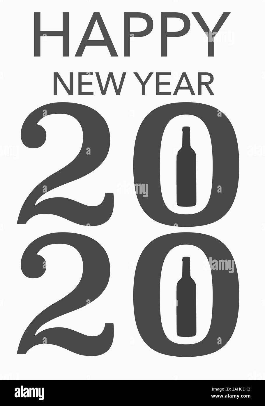 Champagne bottle glass christmas Black and White Stock Photos & Images ...