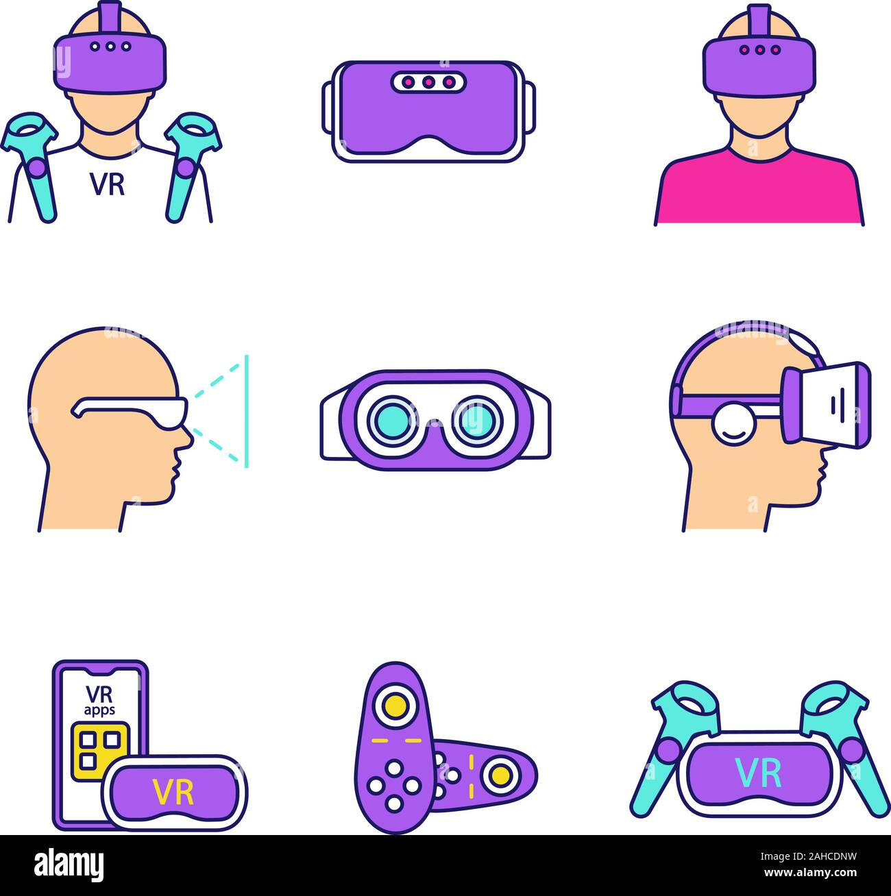 Vr players Stock Vector Images - Alamy