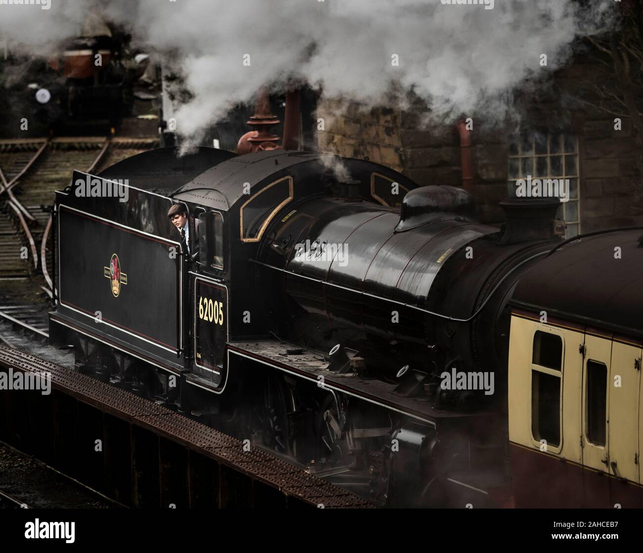 A LNER B1 1264 locomotive at Goathland Station on the North Yorkshire ...