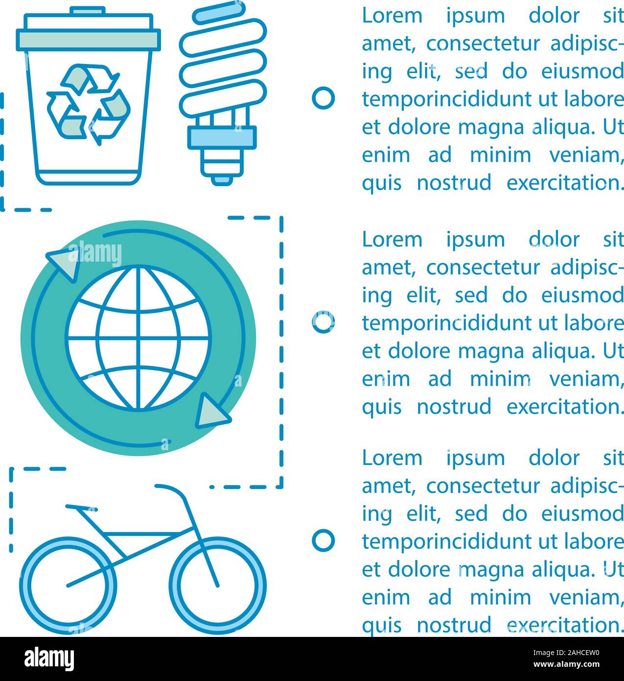 Eco energy article page vector template. Green technology. Alternative ...
