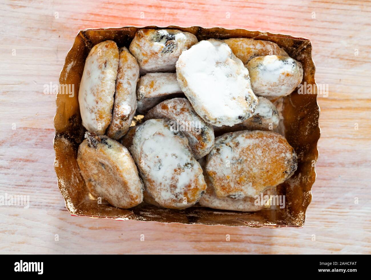 Traditional German sweet bread with nuts, spices and dried fruit ...