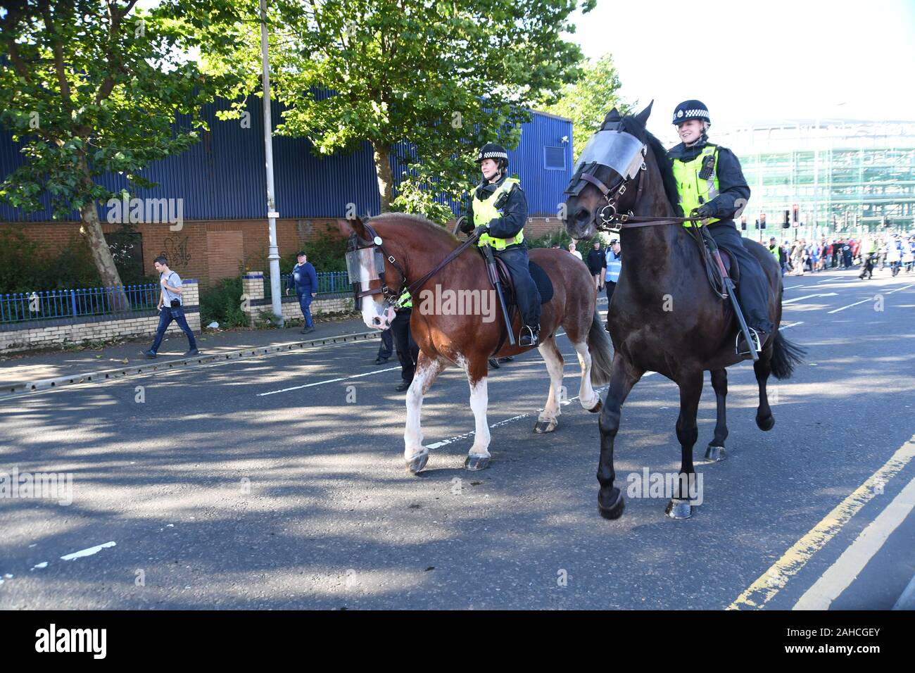 Police Scotland - Mounted Division on stand by at a Loyalist march in ...