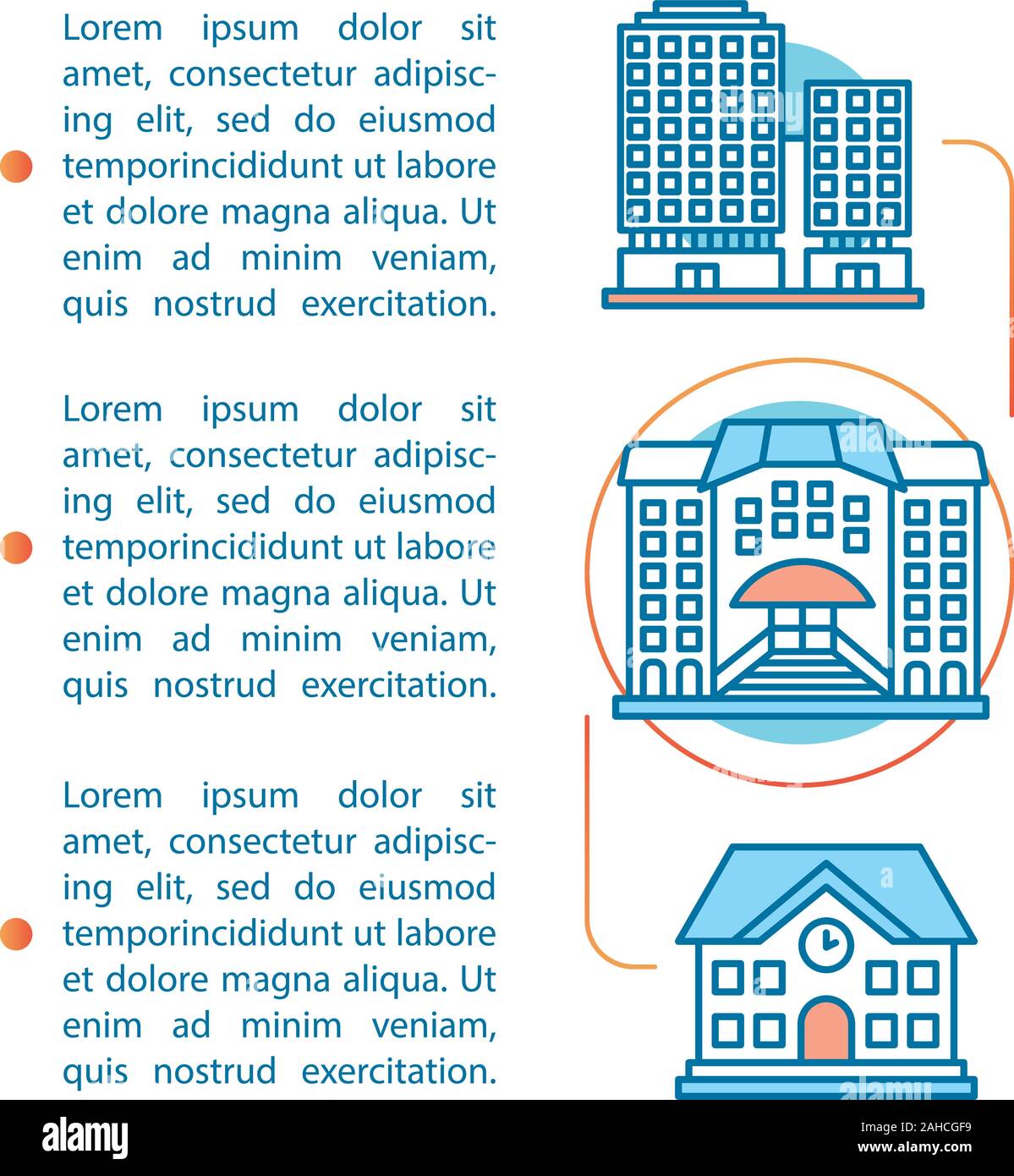 Hotel booking article page vector template. Choosing accommodation ...