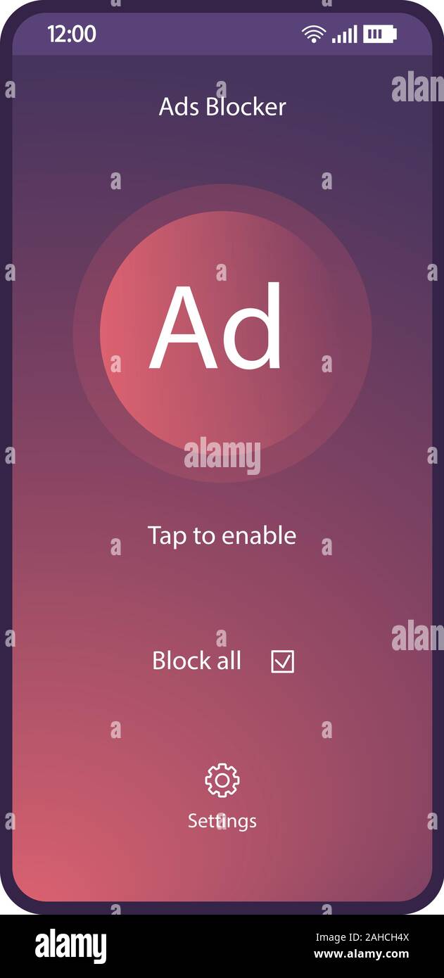 Adblock Stock Vector Images - Alamy