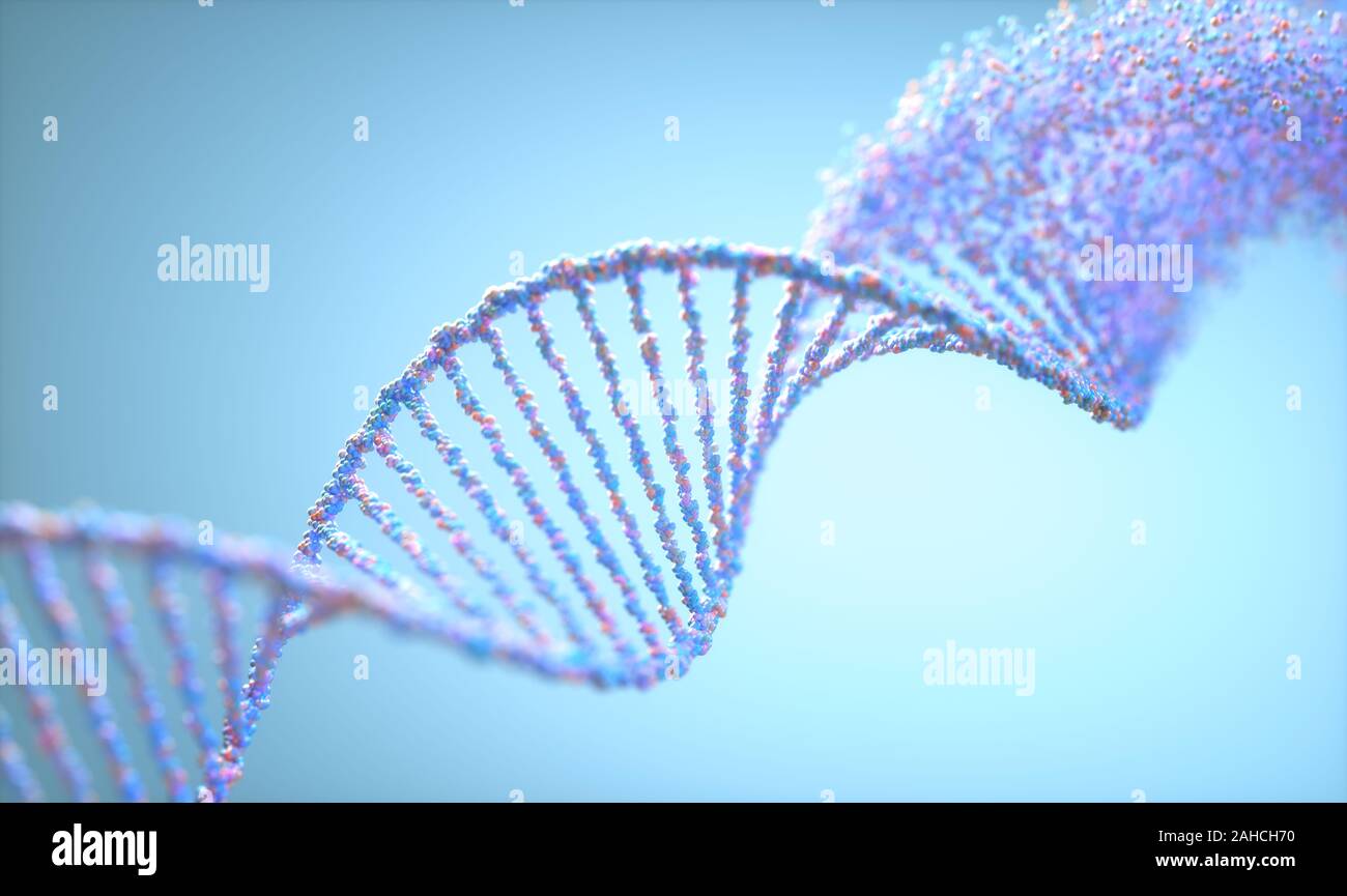 Genetic Syndrome and Genetic Disorder, 3D illustration of science ...
