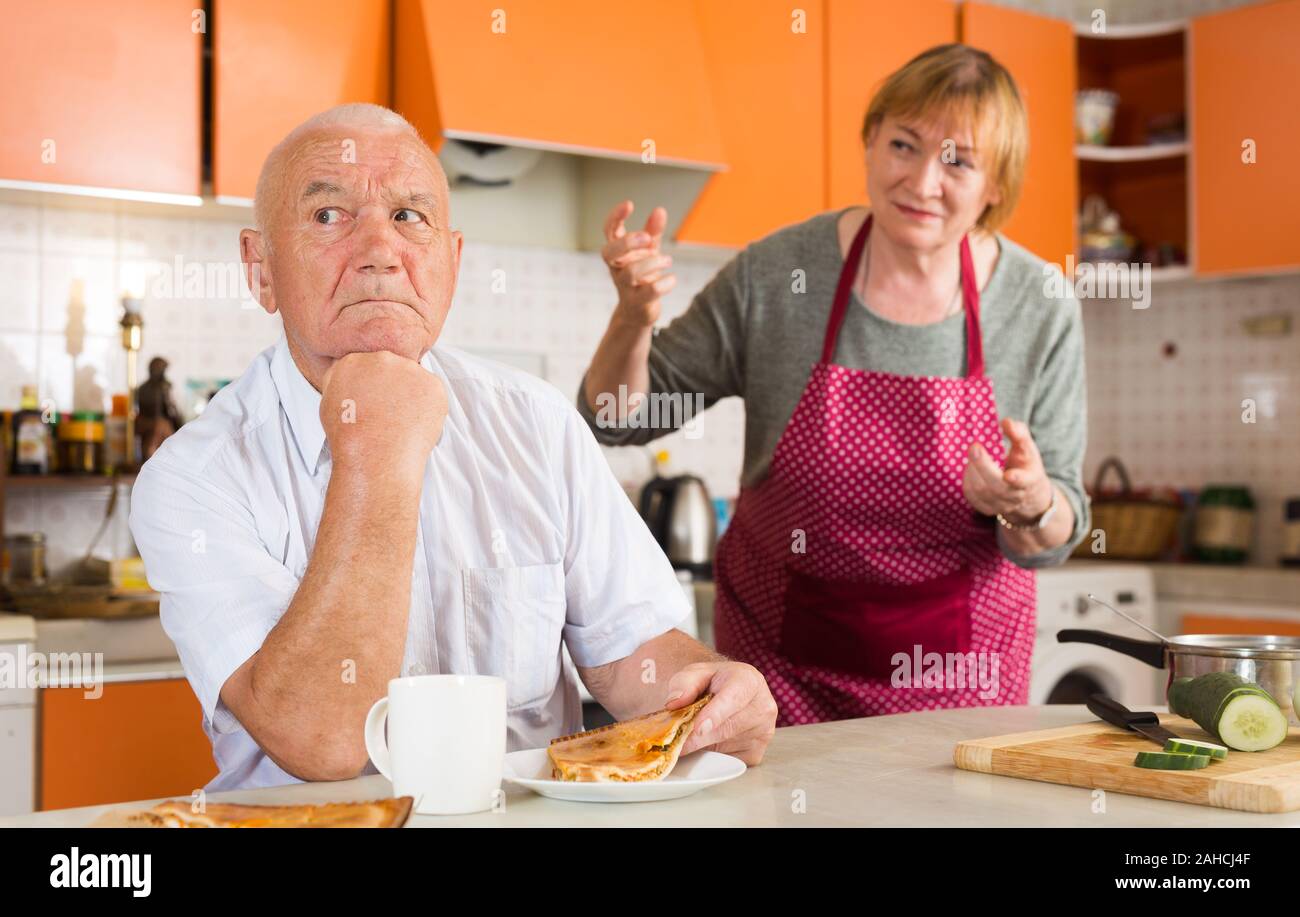 Senior woman scolding hi-res stock photography and images - Alamy