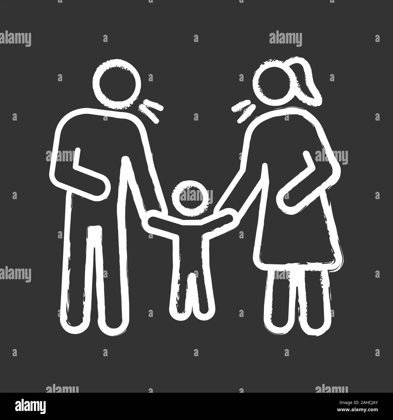 Scolding and child and black and white Stock Vector Images - Alamy