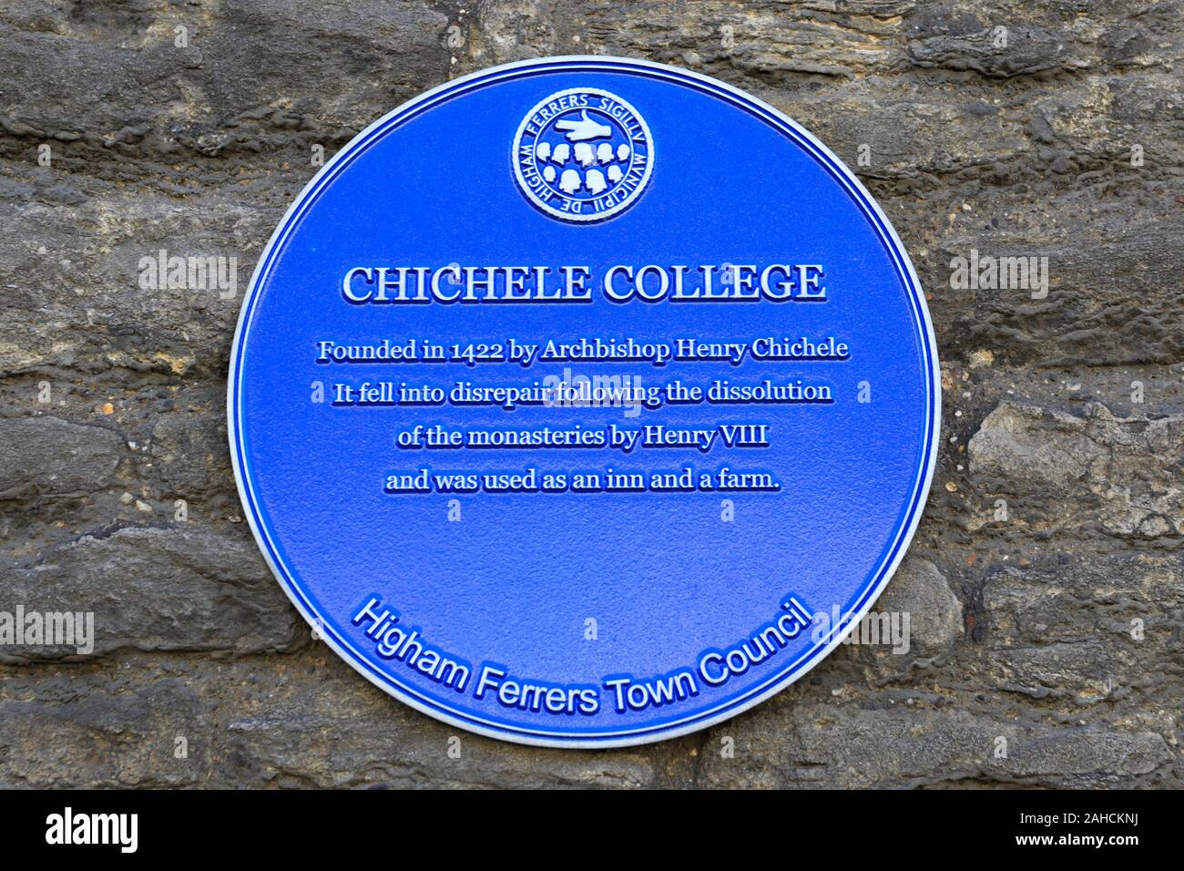 Exterior of Chichele College, Higham Ferrers town, Northamptonshire ...