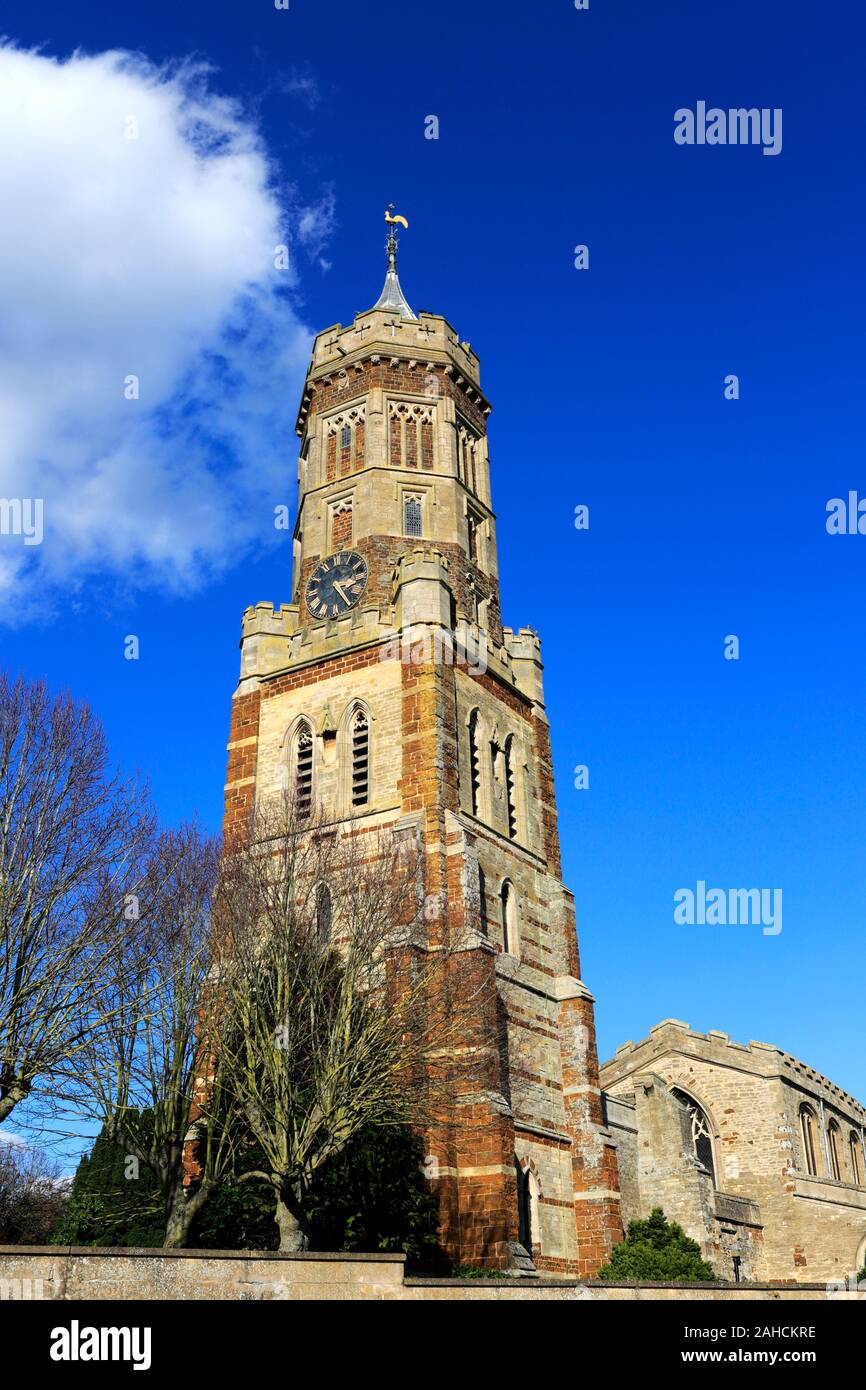 St Peters church, Irthlingborough Town, Northamptonshire, England, UK ...