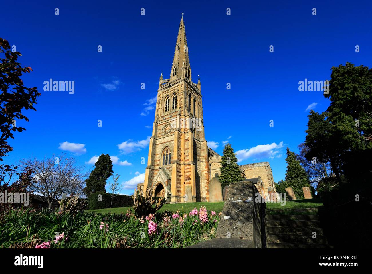 St Marys church, Rushden Town, Northamptonshire, England, UK Stock ...