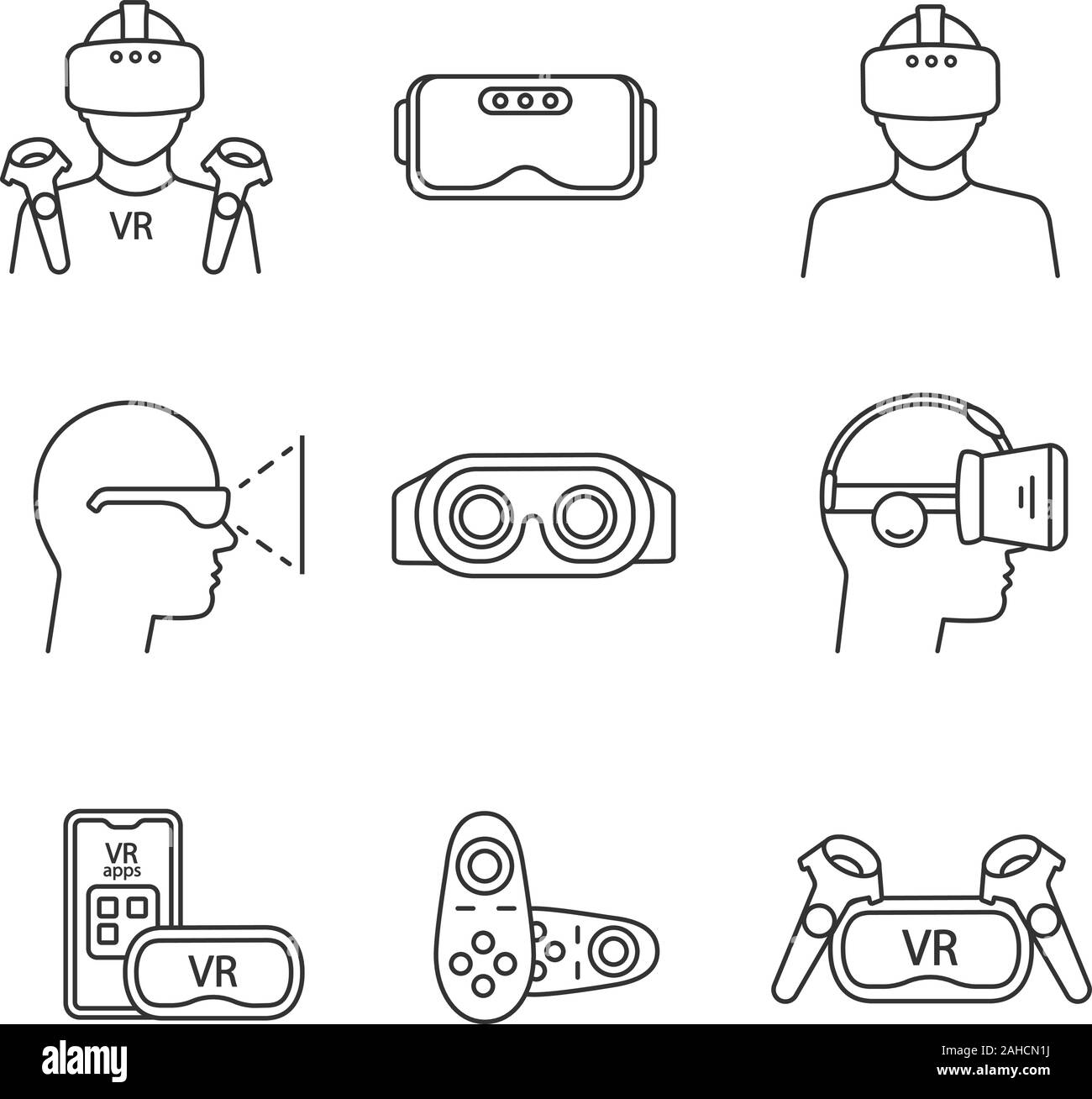 Vr headsets Black and White Stock Photos & Images - Alamy