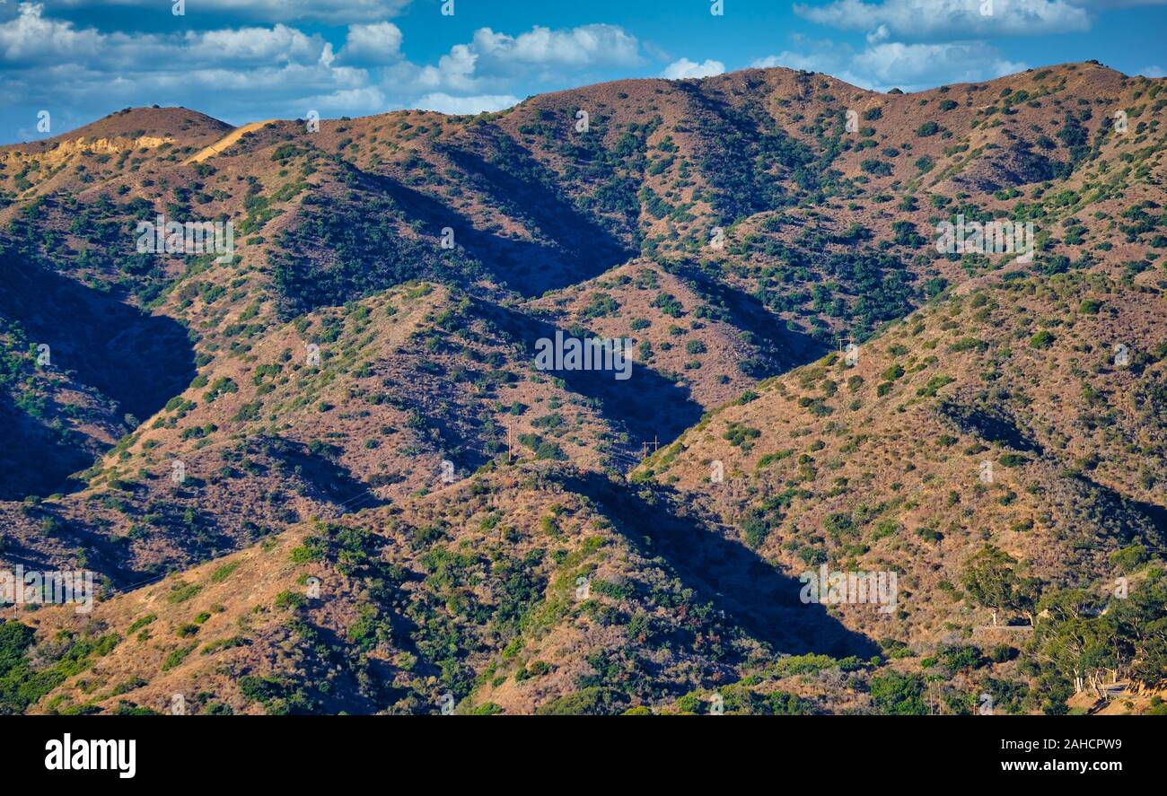 Mountains of Catalina Stock Photo - Alamy