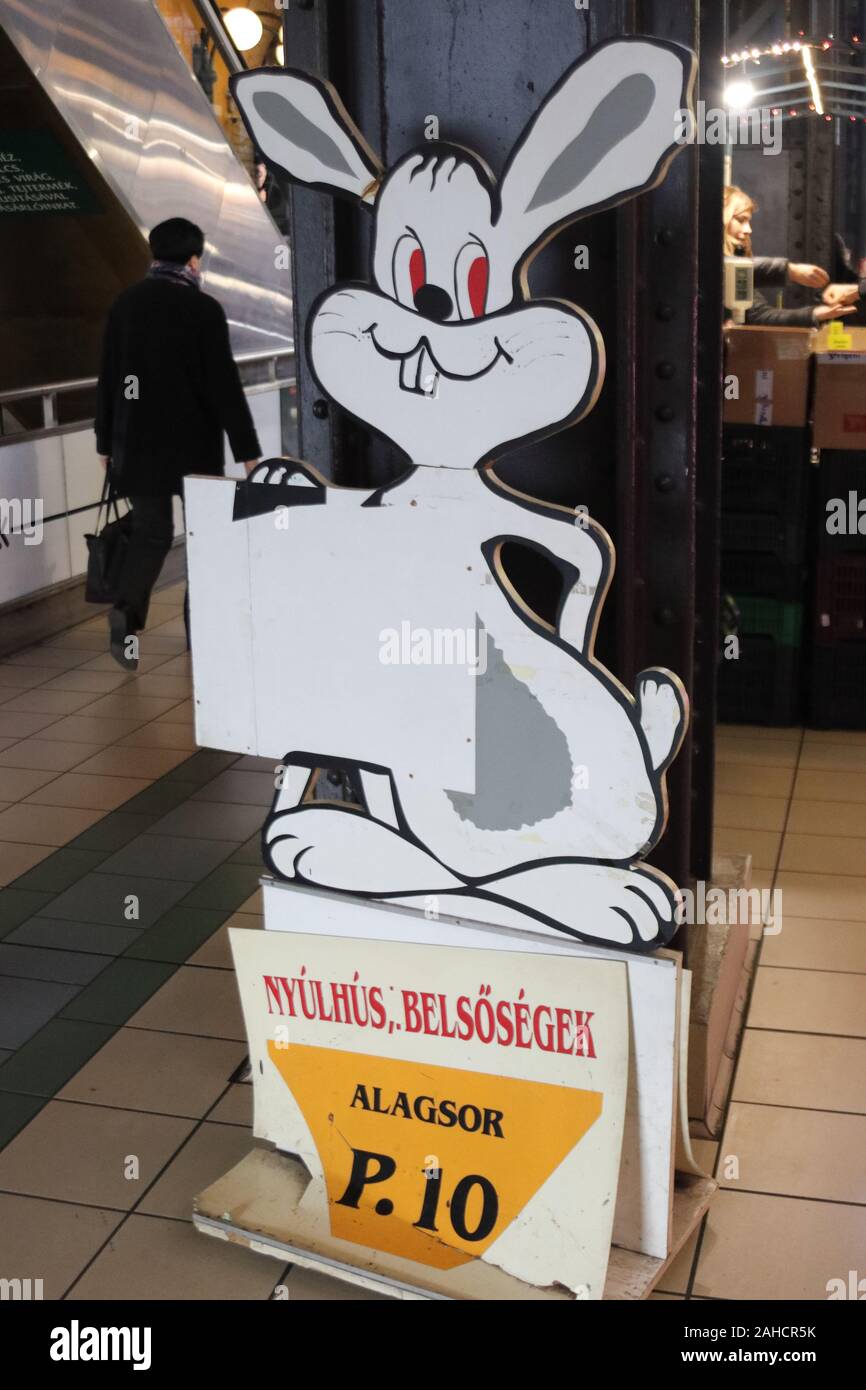 White Rabbit Sign Stock Photo - Alamy
