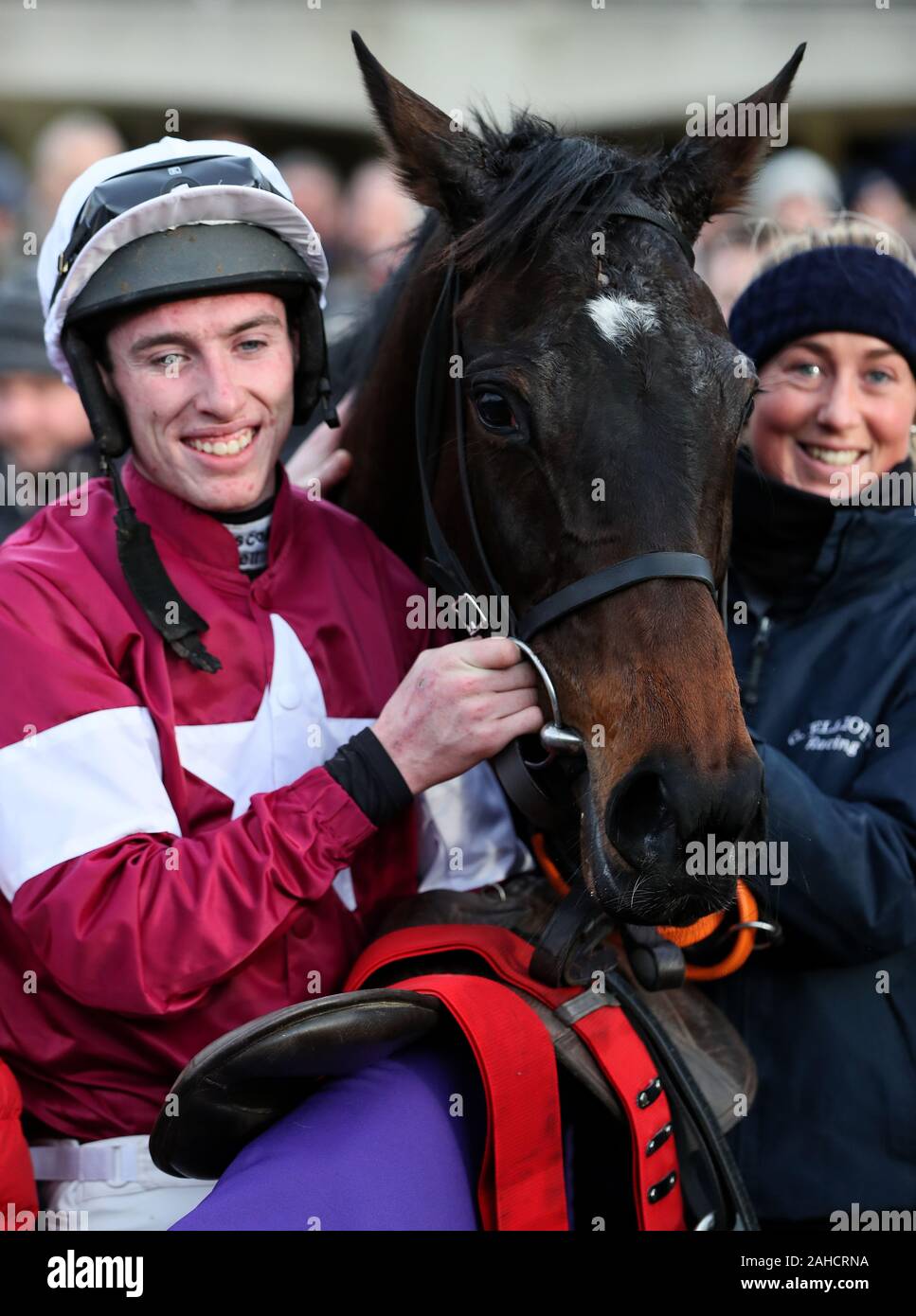Winning jockey Jack Kennedy with Apple's Jade after winning the Frank ...