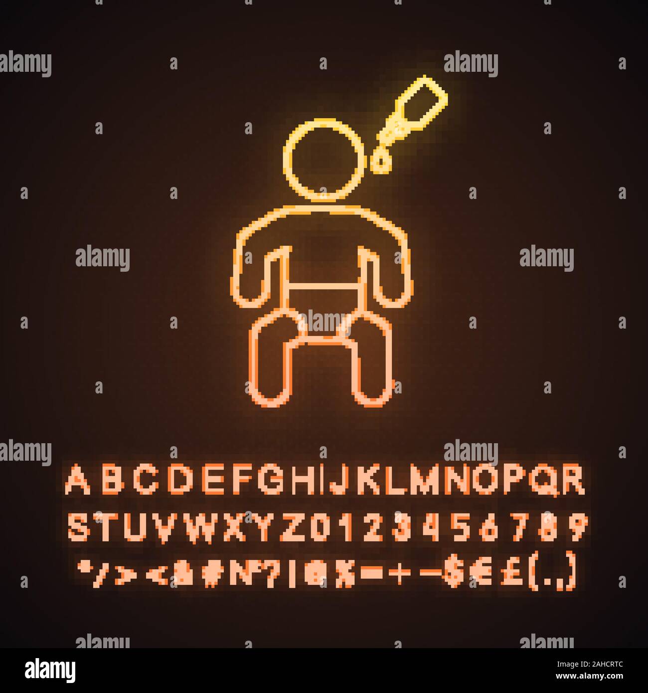 Oral vaccine to kid neon light icon. Vaccination in drops. Polio ...