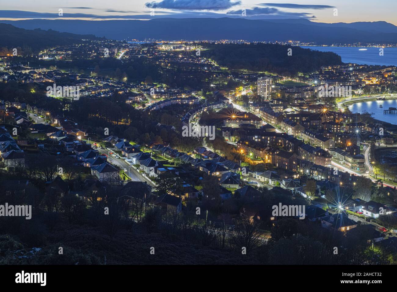 Lyle hill viewpoint hi-res stock photography and images - Alamy