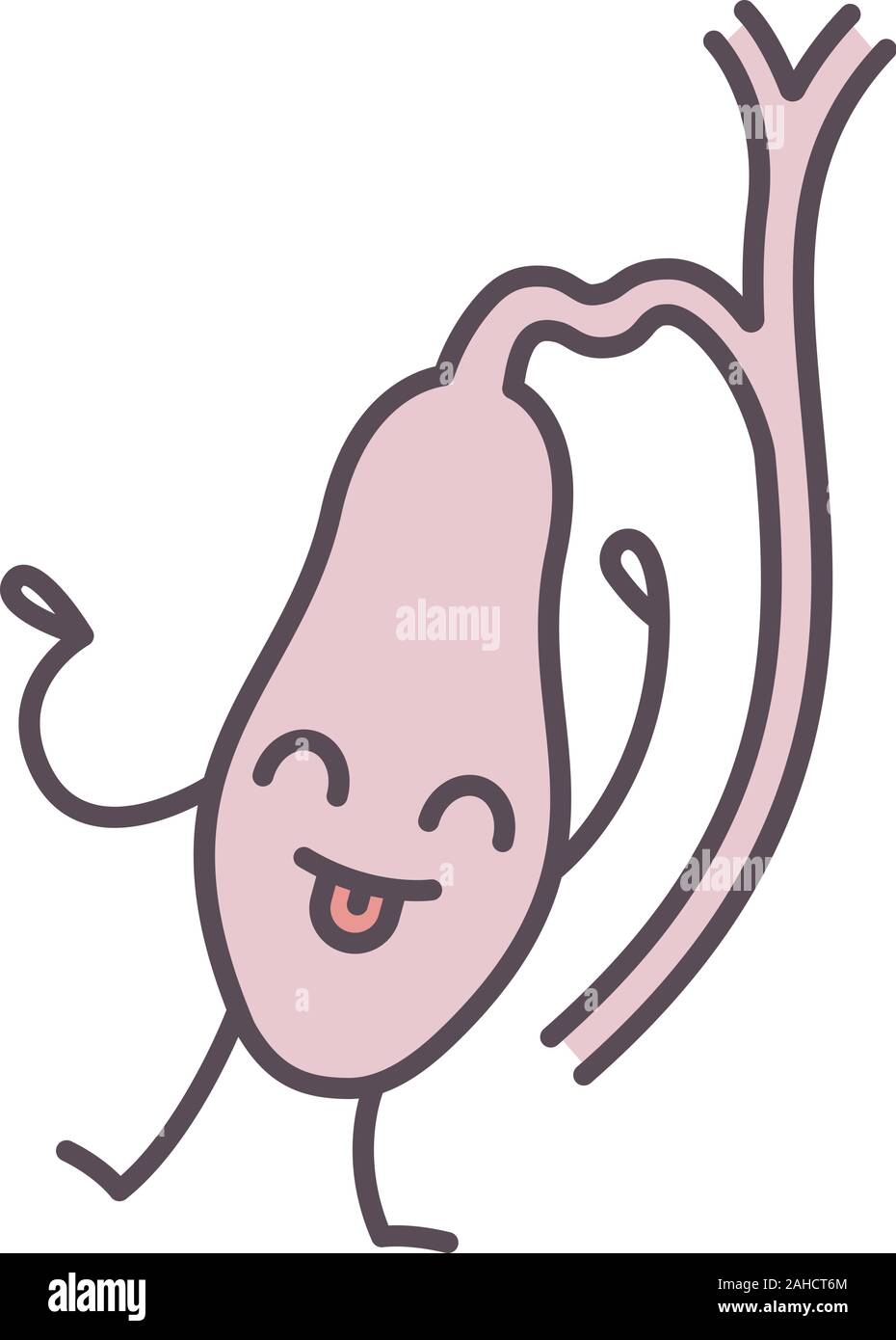 Sad human internal organs characters color icons set. Unhealthy ...