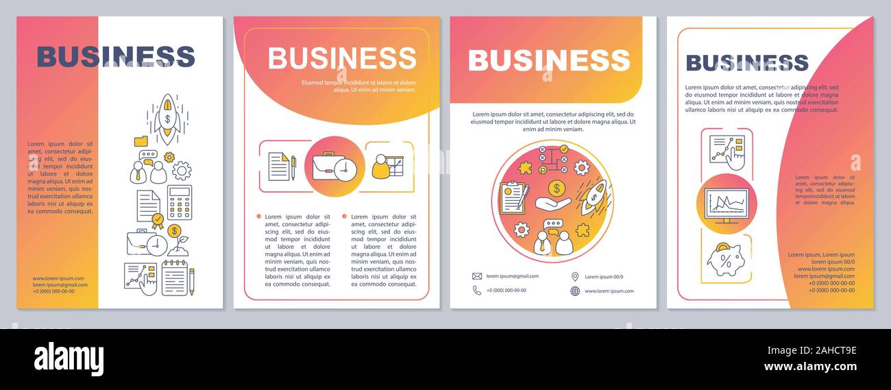 Business development brochure template layout. Flyer, booklet, leaflet ...